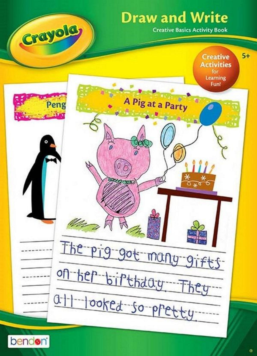 Crayola "Draw and Write" 32-Page Full-Color Creative Basics Activity W ...
