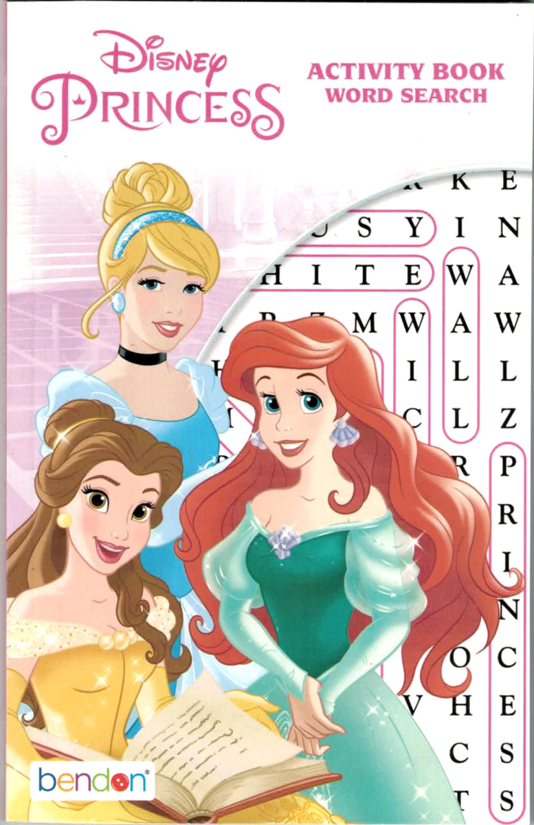 Disney Princess 48-Page Word Search Digest Activity Book – KaleidoQuest
