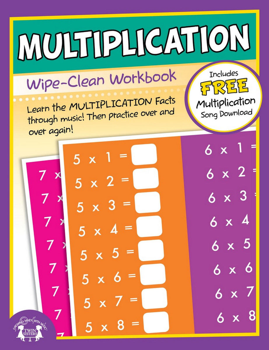 10-Page Multiplication Wipe-Clean Workbook [Staple-bound Laminated Pap ...