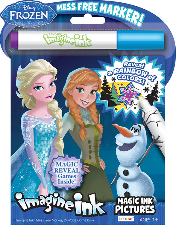Frozen 24-Page Imagine Ink Magic Pictures Activity Book – KaleidoQuest