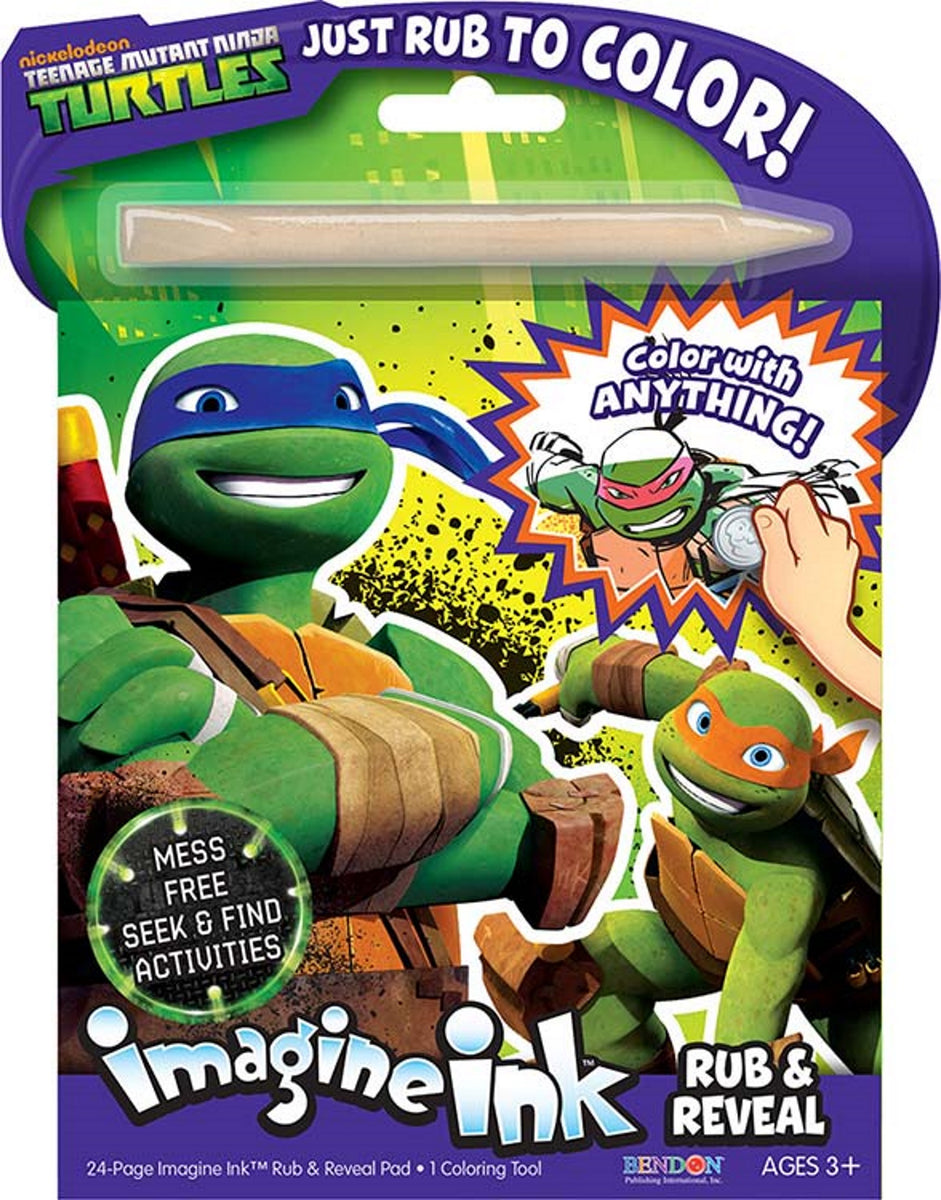 Teenage Mutant Ninja Turtles Imagine Ink Rub & Reveal Pictures Activit ...