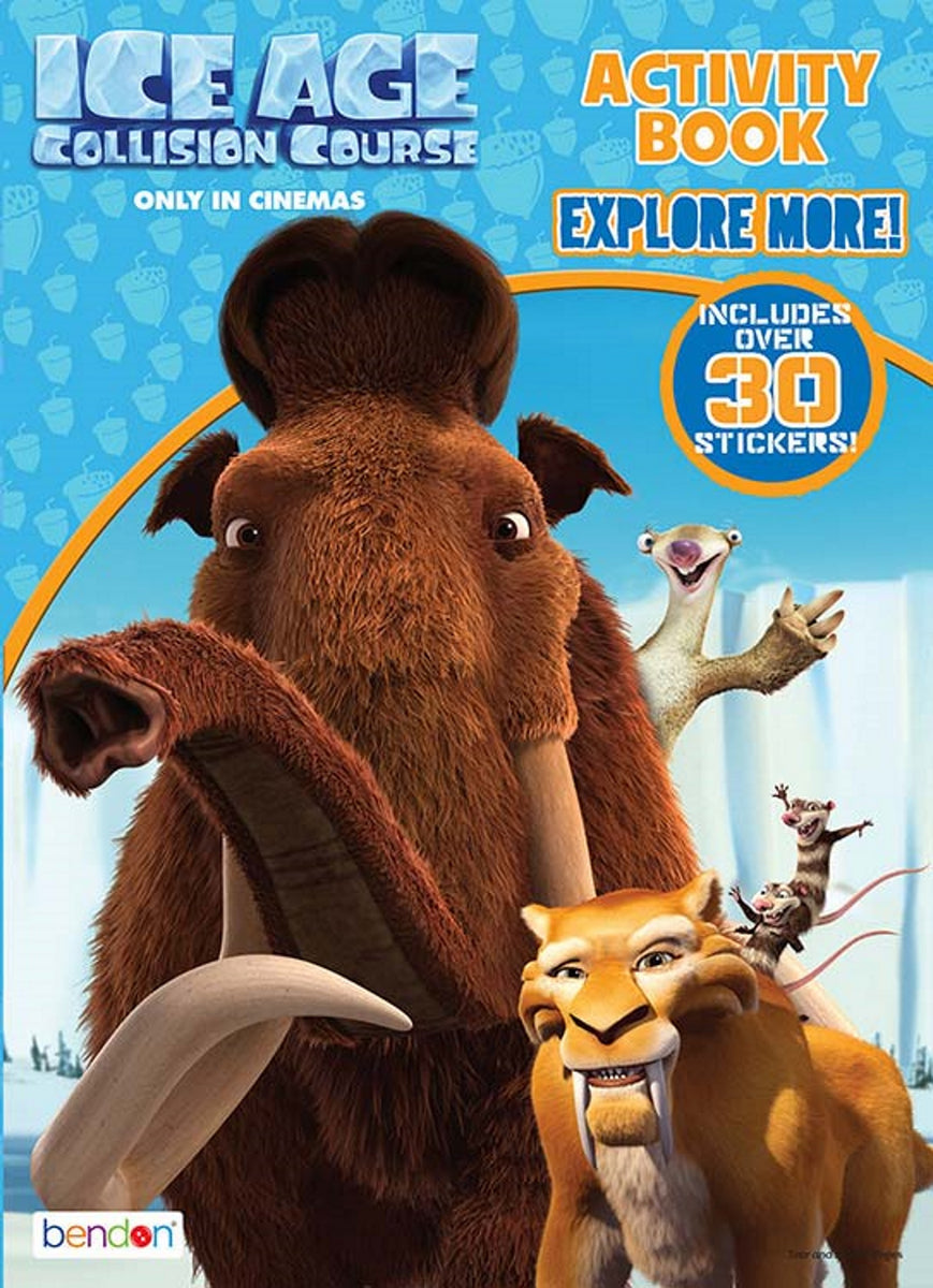 Ice Age Collision Course 32-Page "Explore More!" Coloring and Activity ...