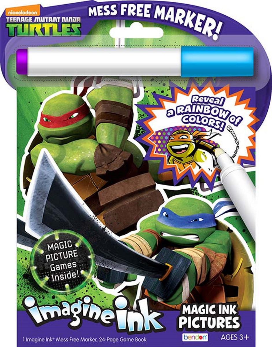 Teenage Mutant Ninja Turtles 24-Page Imagine Ink Magic Pictures Activi ...